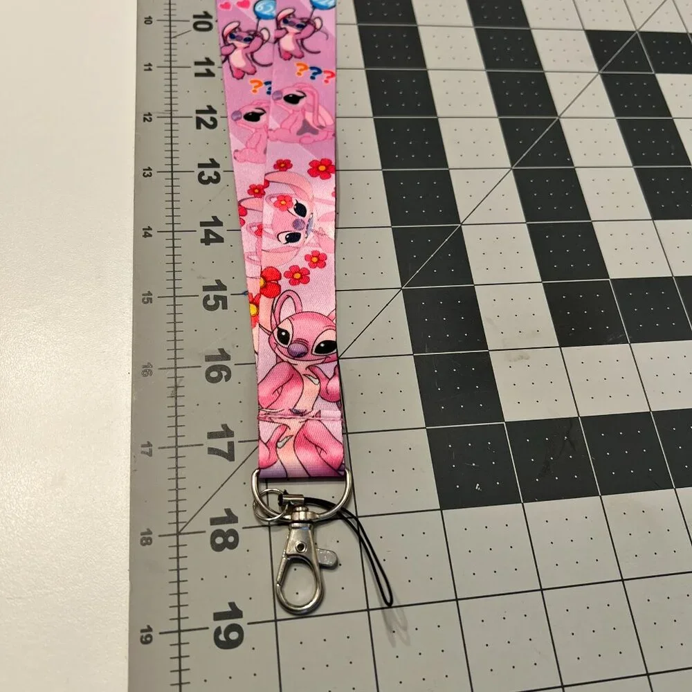 Disney | Accessories | Disney Lilo Stitch Angel Pin Trading Lanyard ...